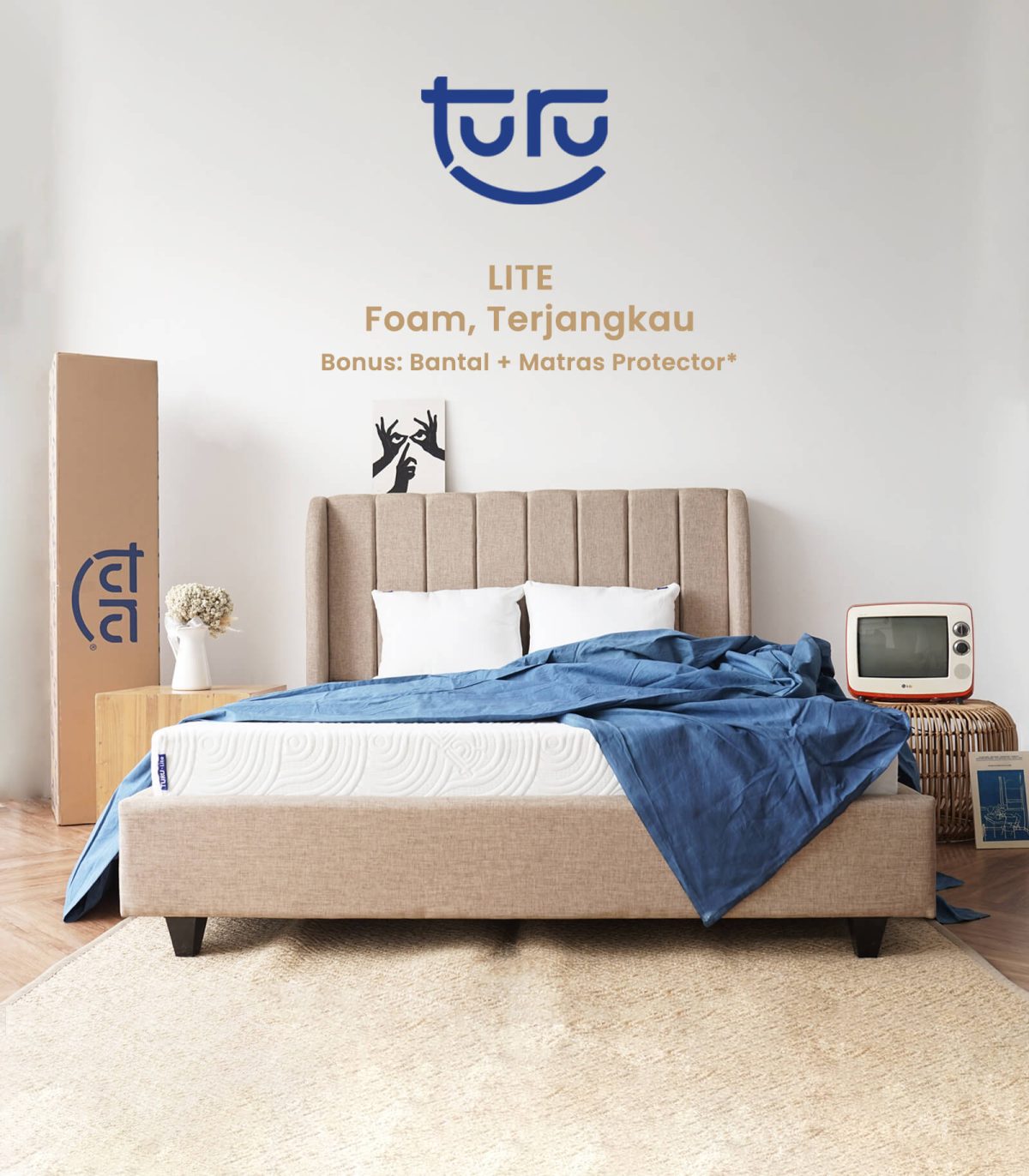 TURU Lite - Kasur dalam box tanpa spring dari TURU Bed